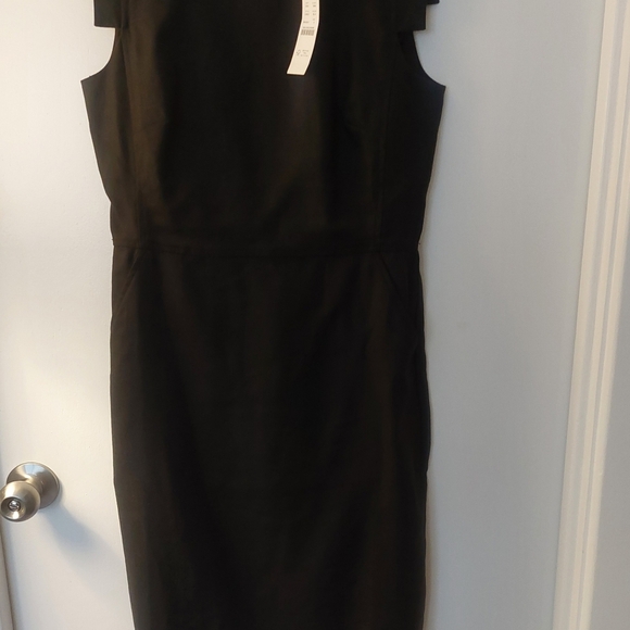 J. Crew Factory | Dresses | J Crew Factory Classic Black Midi Dress ...